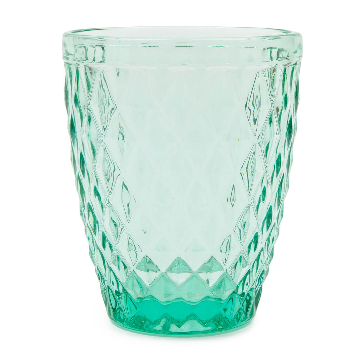 Soft Sage Diamond Cut Goblet - Orra Collections Wedding Hire